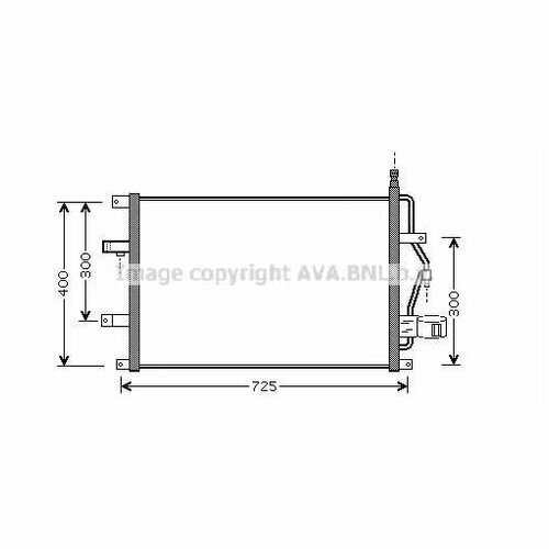 Радиатор кондиционера Ava VO5107D
