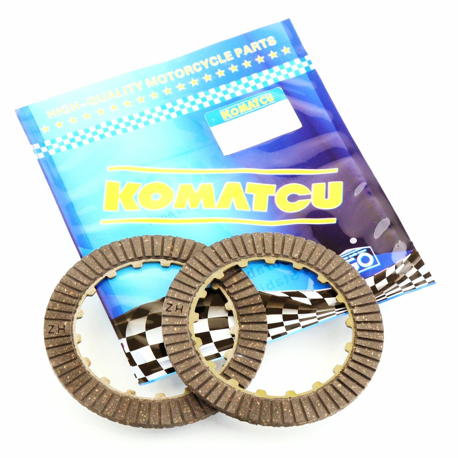 Диски сцепления Alpha, Delta (2шт) "KOMATCU" (mod.A), для мототехники