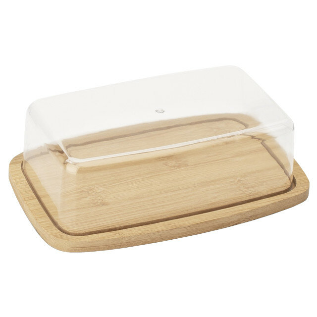 ATMOSPHERE Natura Масленка 19х12.5х6 см из бамбука и пластика двухматериальная