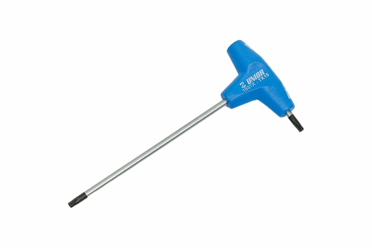Unior ключ TORX TX 15 с рукояткой - профильный инструмент для винтов TX 15 из стали