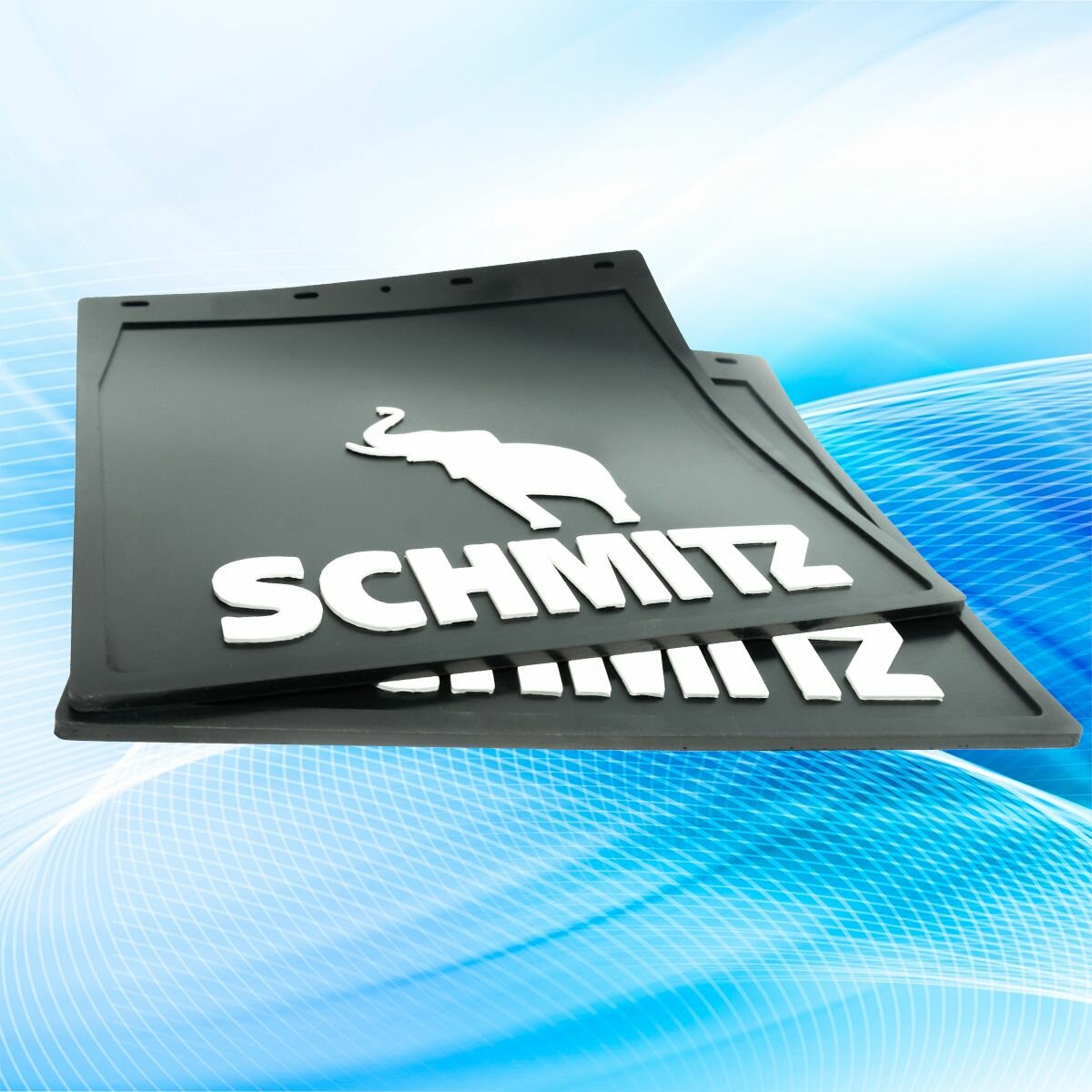 Резиновые брызговики грузовые 400мм*400мм Полуприцеп Schmitz. Сделано в России. ((27649)