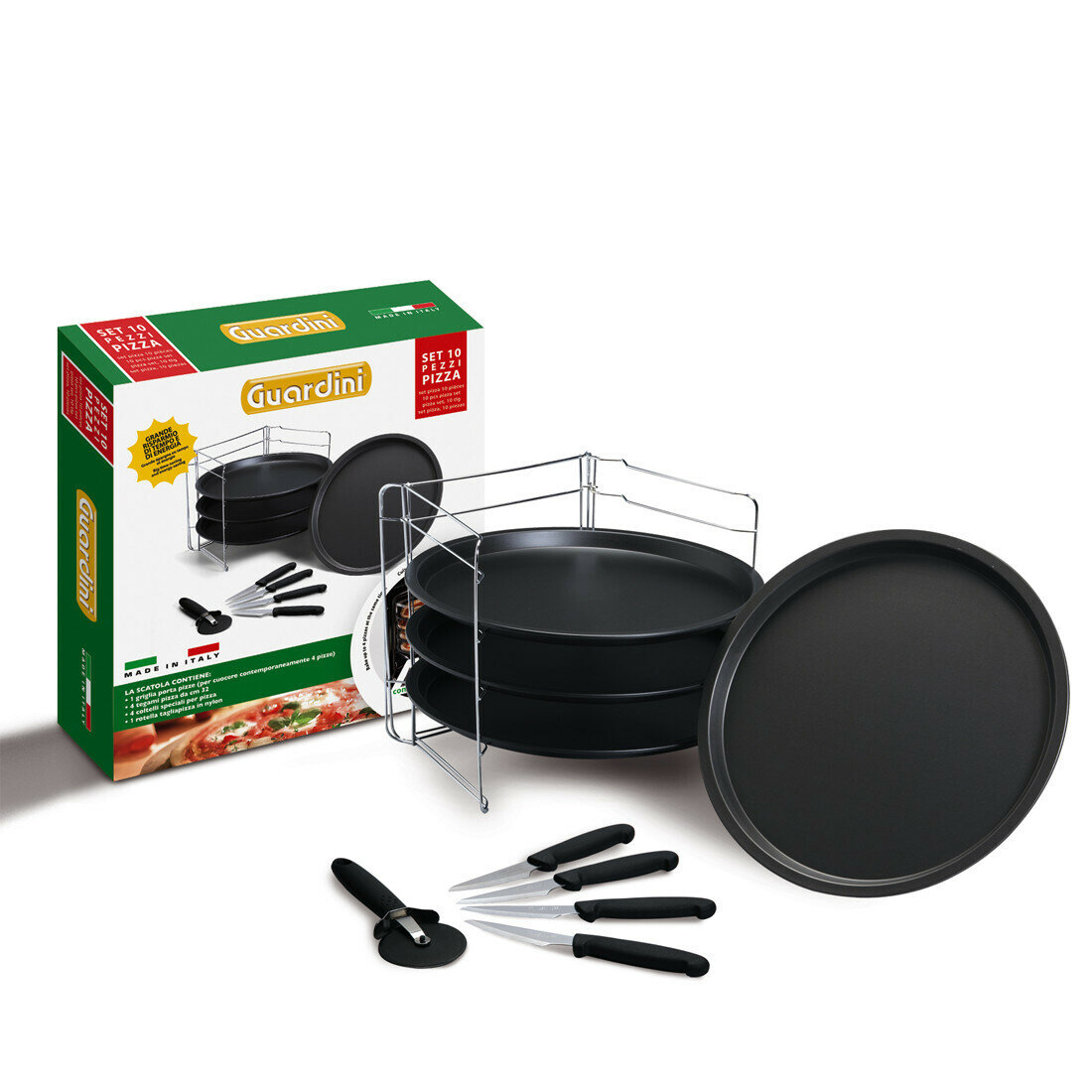 Подарочный набор для пиццы Guardini Pizza Set, 10 предметов
