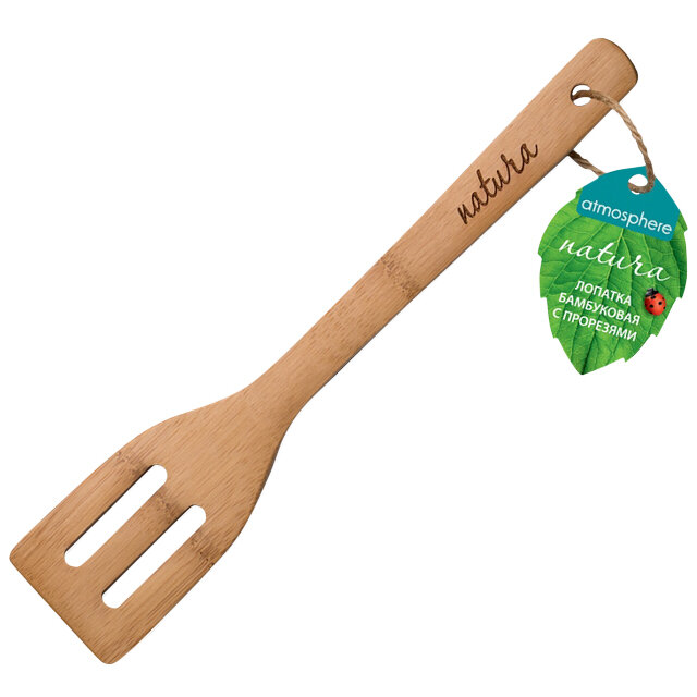 ATMOSPHERE Natura лопатка 30 см с прорезями из бамбука для сада и огорода на дачу