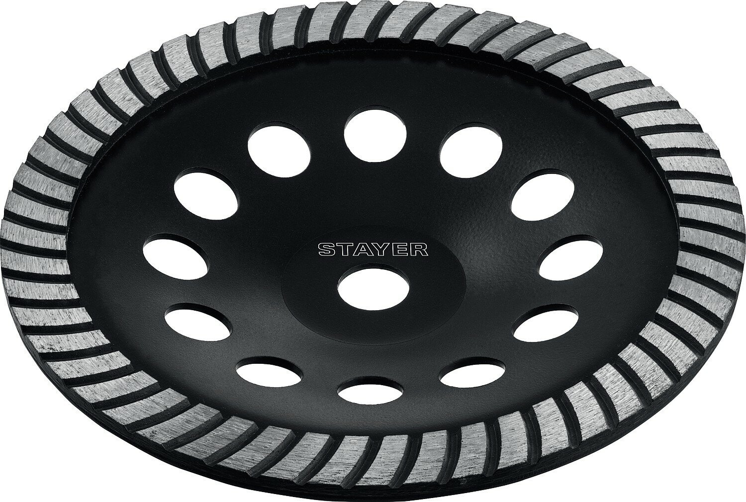 STAYER Turbo d 230 мм, Сегментированная алмазная шлифовальная чашка (33380-230)