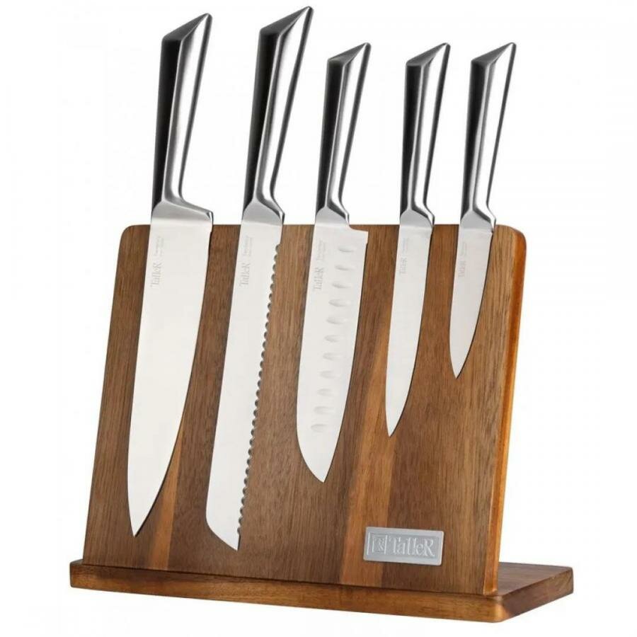 Набор ножей TalleR TR-22088, 5 ножей, сталь, нержавеющая сталь