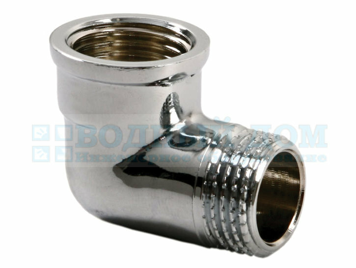 Угол 1 дюйм в/н хромированный