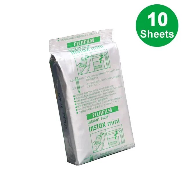 FUJIFILM Instax Mini Film 12, белый край, 50 шт. 10 Sheets White