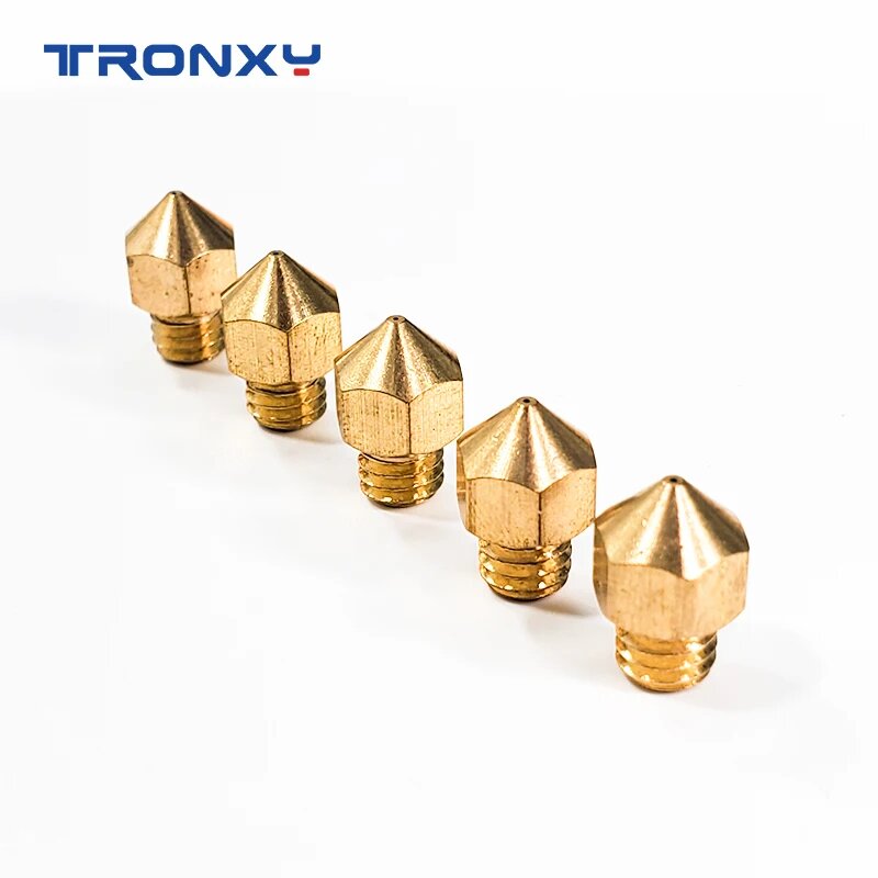 5 шт, форсунок Tronxy MK8 0,4 мм для филамента 1,75 мм