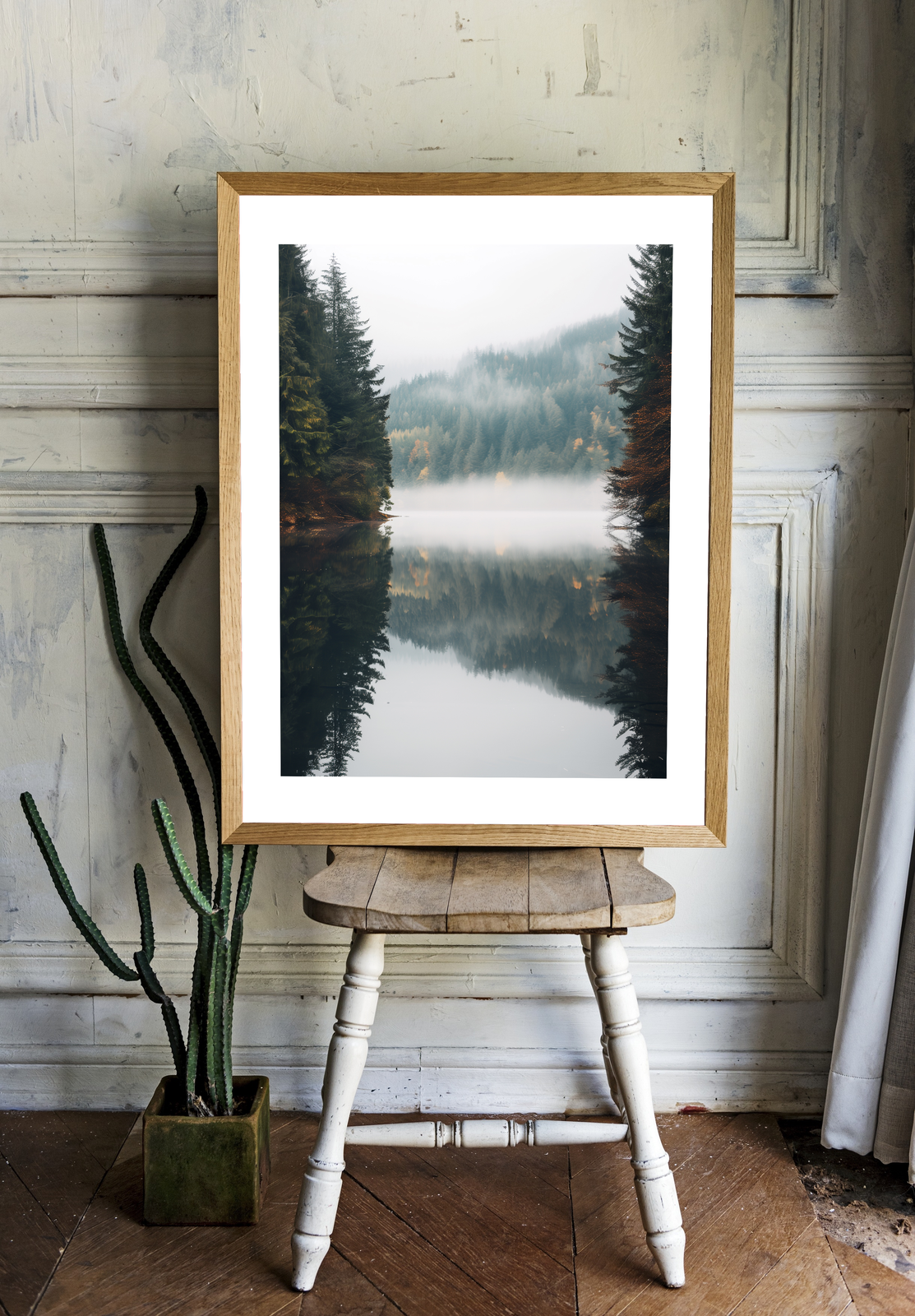 Постер "Туманное отражение" 60x90 без рамы