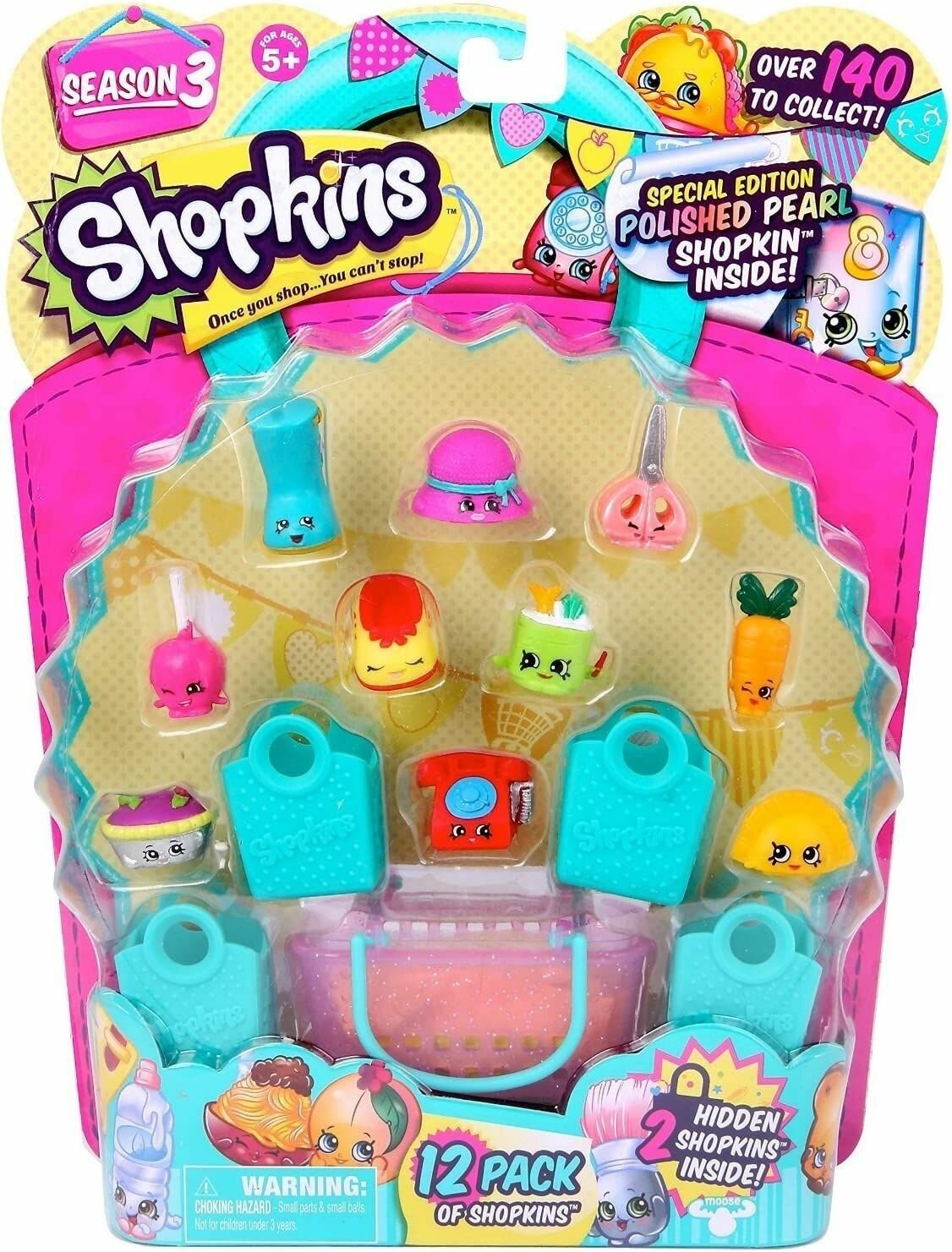 Shopkins Сезон 3 (комплект из 12 штук) - персонажи могут варьироваться