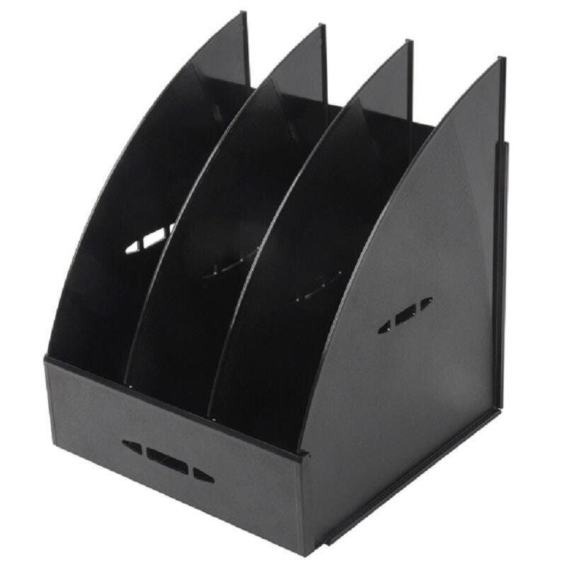 Attache Лоток вертикальный для бумаг сборный 3 отделения, 285x240х235 мм, черный