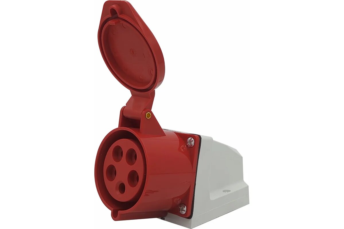 Стационарная розетка ANDELI AM‑125 32А IP44 3P+N+E 380В/415В