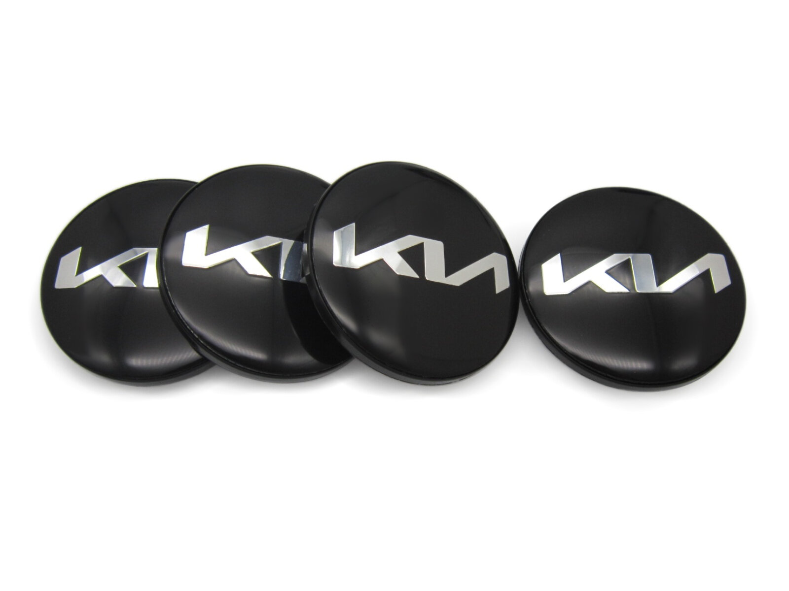 Колпачки, заглушки на литые диски КиК Киа новый логотип 62/55/10, комплект 4 шт.