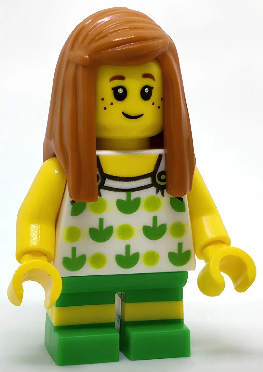 Минифигурка Lego Child - Girl, White Halter Top with Green Apples and Lime Spots cty0761