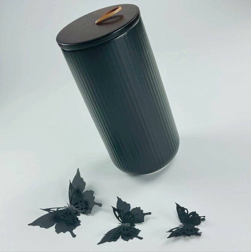 Банка с крышкой 9х20см (1,1л) BLACKWOOD Фарфор 235-025 118-235-025