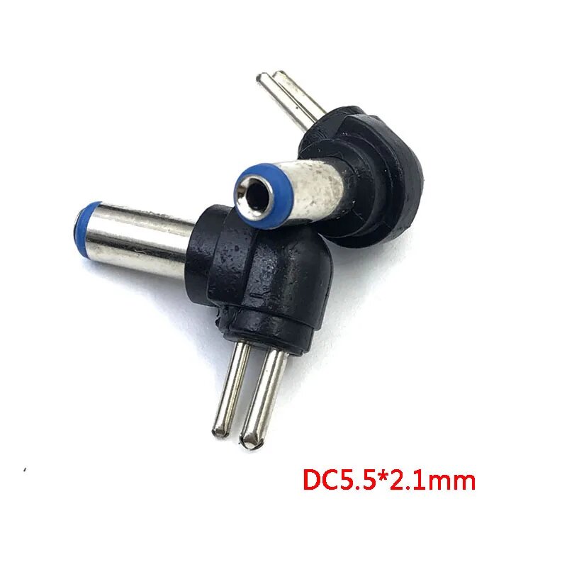 1 шт. Универсальный 90-градусный 2-контактный разъем для зарядного устройства, адаптер питания переменного/постоянного тока 7,4*5,0 7,9 мм для ноутбука, ноутбука, компьютера