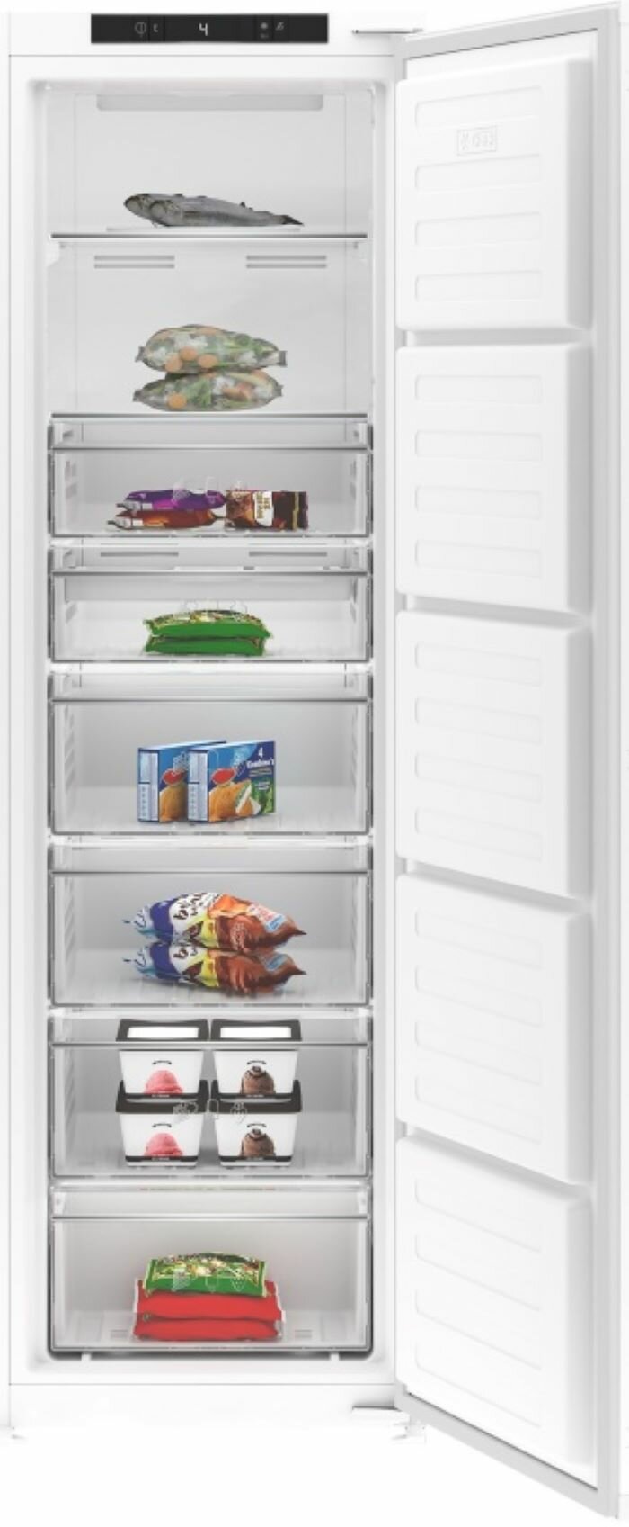 Встраиваемая морозильная камера Hotpoint HBTF 18I, 220 литров, цвет белый