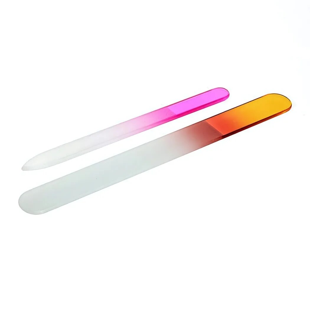 Стеклянные пилки для ногтей 2шт «Ultramarine», двухцветные, удобные и долговечные