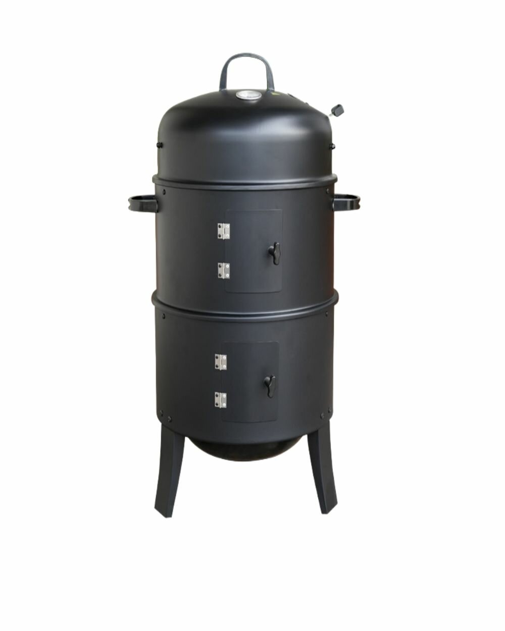 Коптильня "три в одном", печь для приготовления бекона на углях и дровах