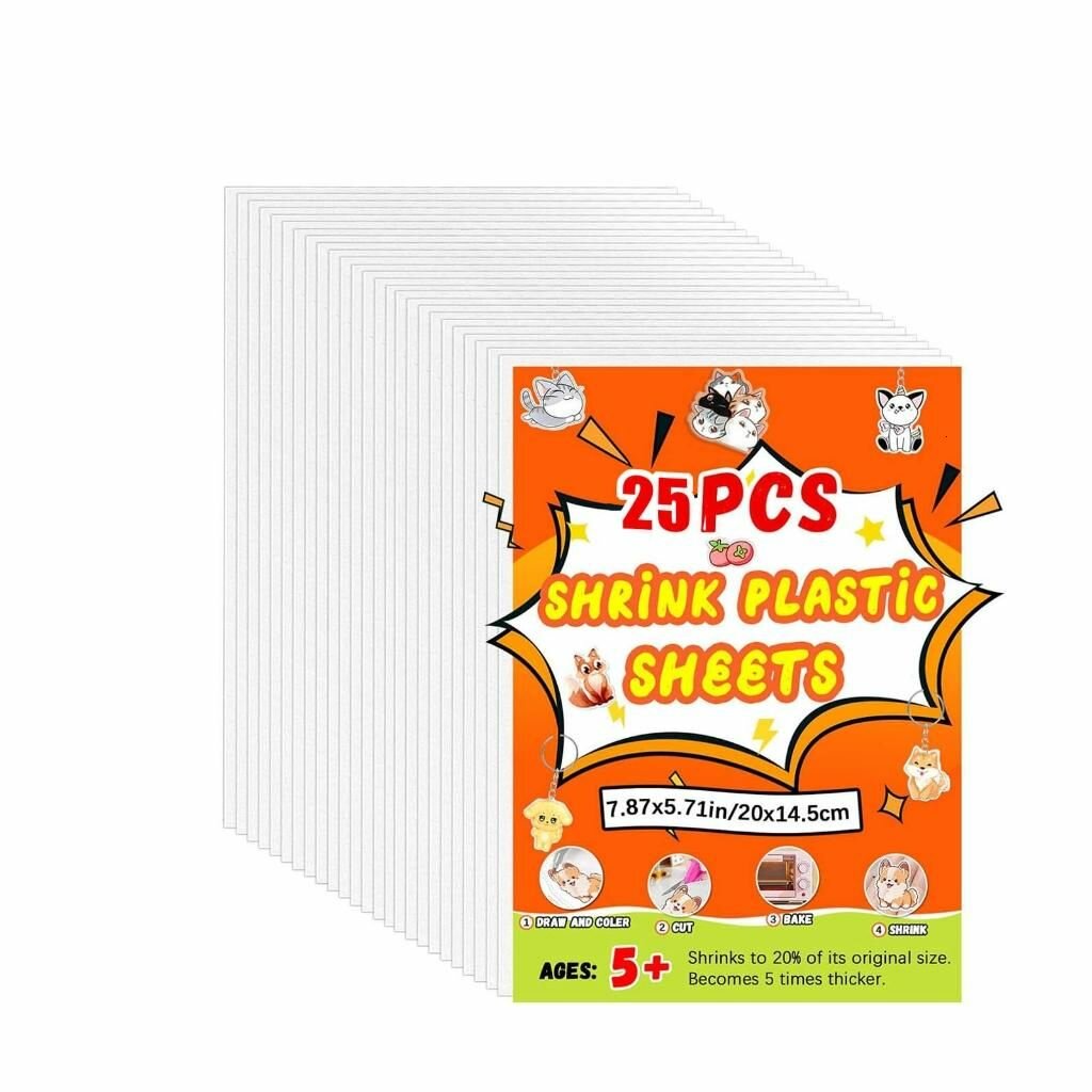 Двухсторонняя термоусадочная пленка для принтера 25 листов 20x14.5 см, - 25ШТ