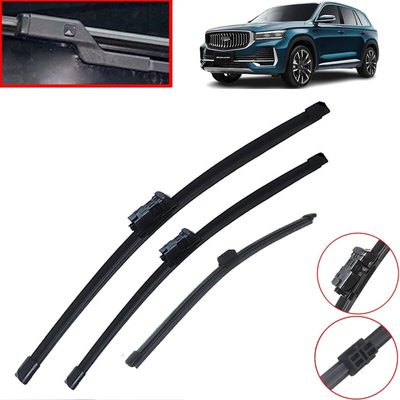 Щетка стеклоочистителя переднего и заднего лобового стекла для Geely Monjaro Xingyue L KX11 2022-2025, щетки для ветрового стекла, автомобильные аксессуары