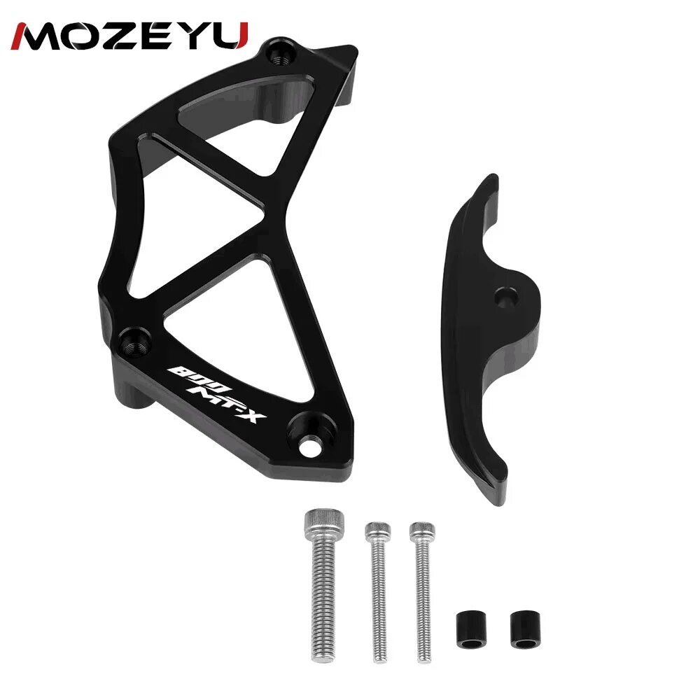 Для CFMOTO CF MOTO 800MT-X MT800 MT-X 800 2024 2025 2026 800 MTX крышка передней звездочки аксессуары для двигателя защита цепи Черный, with 800MTX