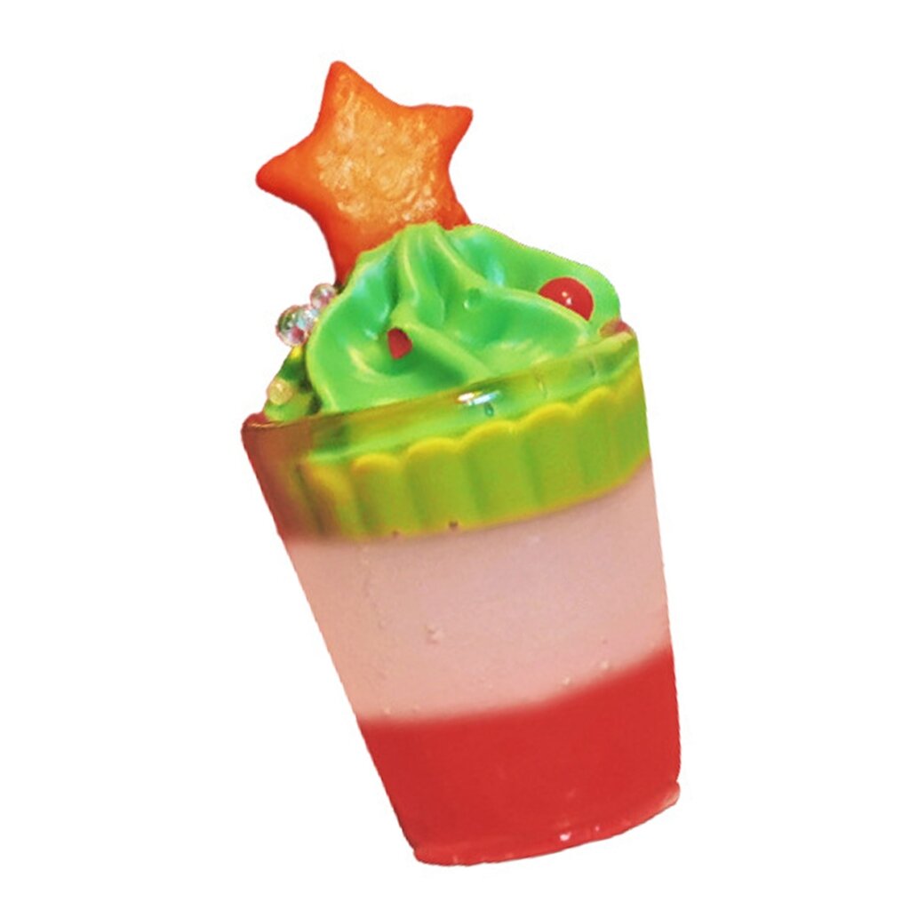 Подробный миниатюрный рождественский кофейный латте для кукольных домов и праздничных коллекций