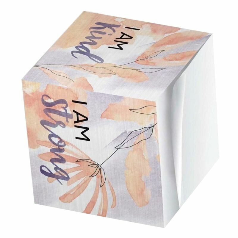 Цветной бумажный кирпичик в трехмерном стиле записной книжки one