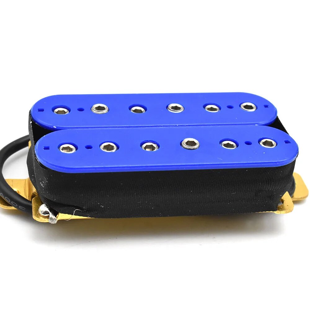 Электрогитара SoulDiM 1157, 12 шестигранных хамбакеров, цвет зуба слона/красный Темно-синий, Blue B x1pcs