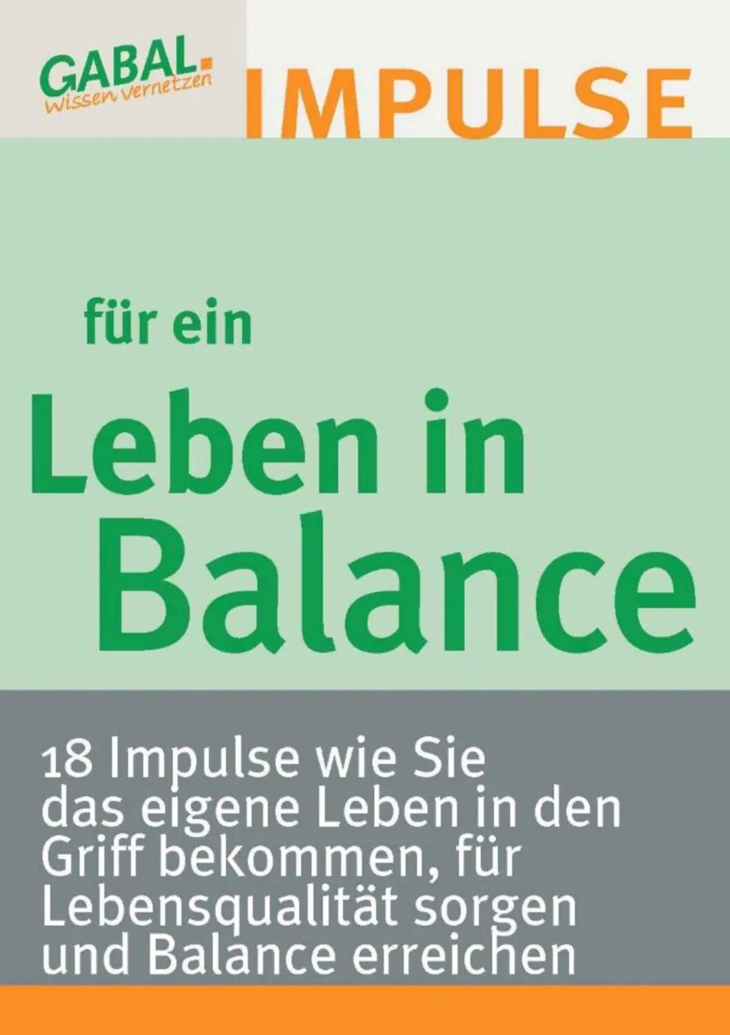 Leben in Balance [Цифровая книга]