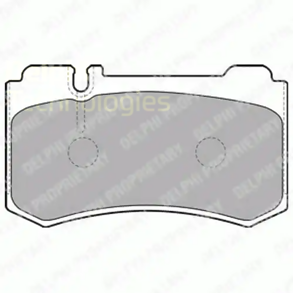 DELPHI LP1842 (0004230430 / 0004320430 / 0034206220) колодки тормозные дисковые cl55 amg, cl600, cl65 amg, clk55 amg, clk63 amg, cls55