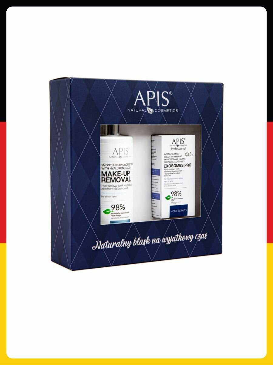 Набор уходовой косметики Apis Natural Cosmetics EXOSOMES PRO Gift Set with Rejuvenating Effect, 2 pcs.