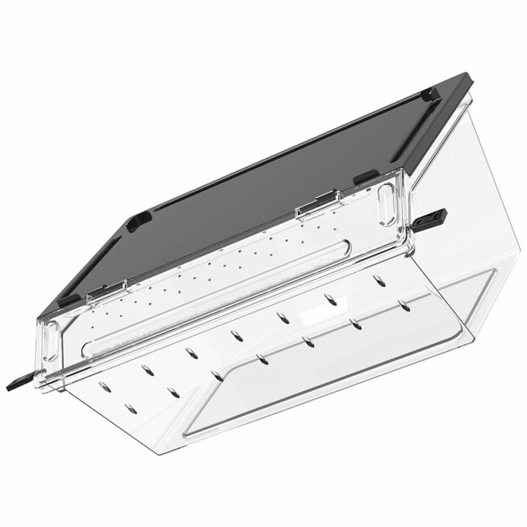 Прозрачный контейнер для рептилий и амфибий, Черный