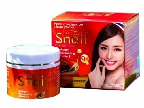 Крем для лица Омолаживающий Улитка и Коллаген "ROYAL THAI HERB", 100 мл