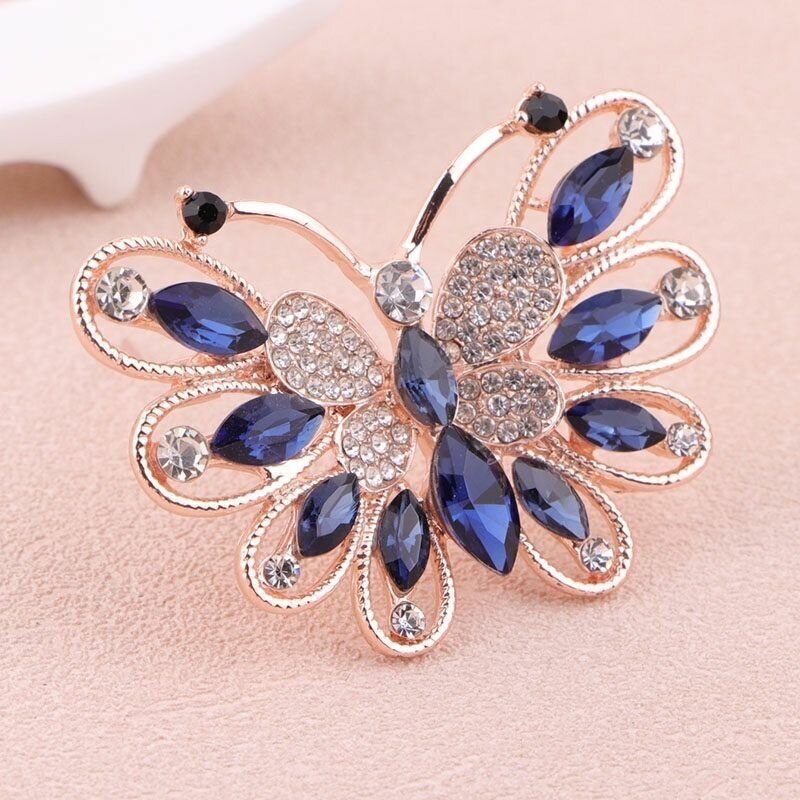 Брошь, стразы, кристалл