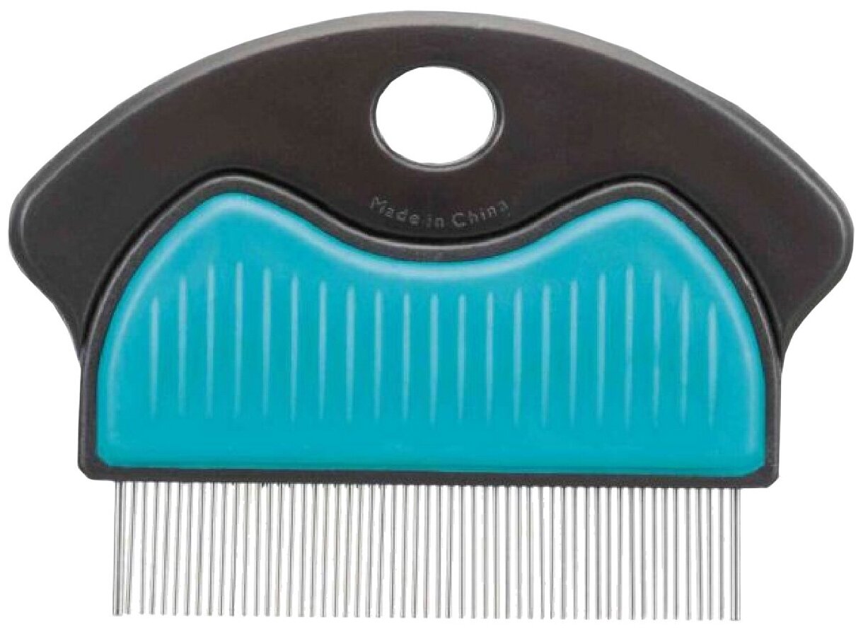 Расческа гребешок для короткой шерсти Trixiе частая для вычесывания блох 7 см (1 шт)