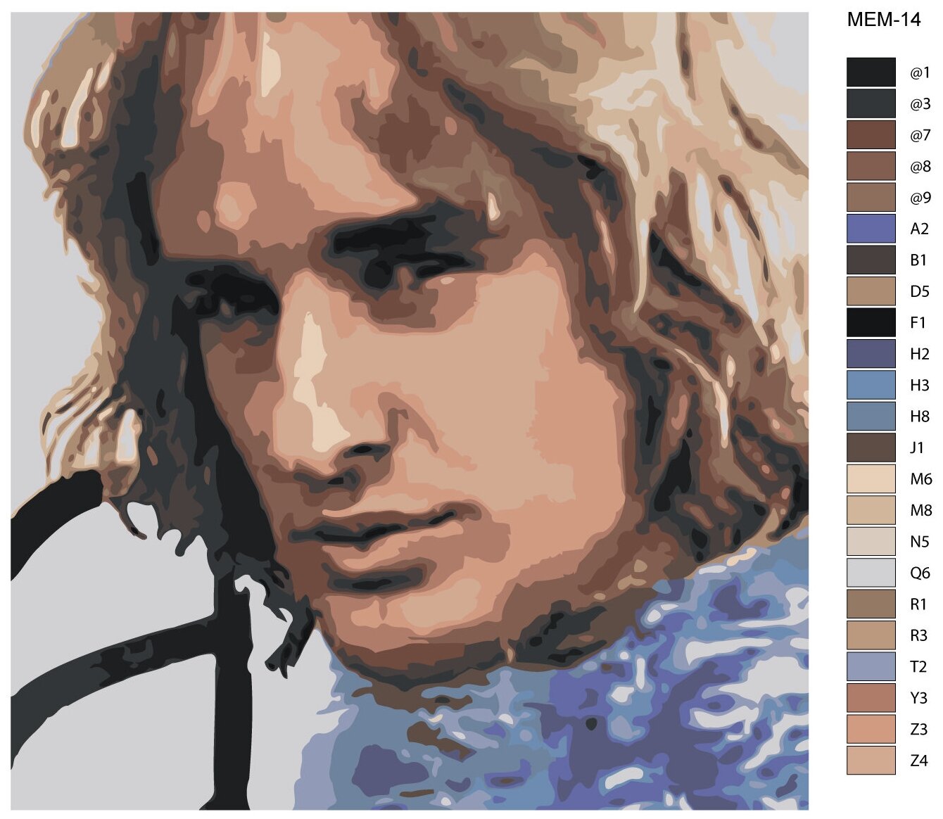 Картина по номерам, "Живопись по номерам", 48 x 48, MEM-14, мем