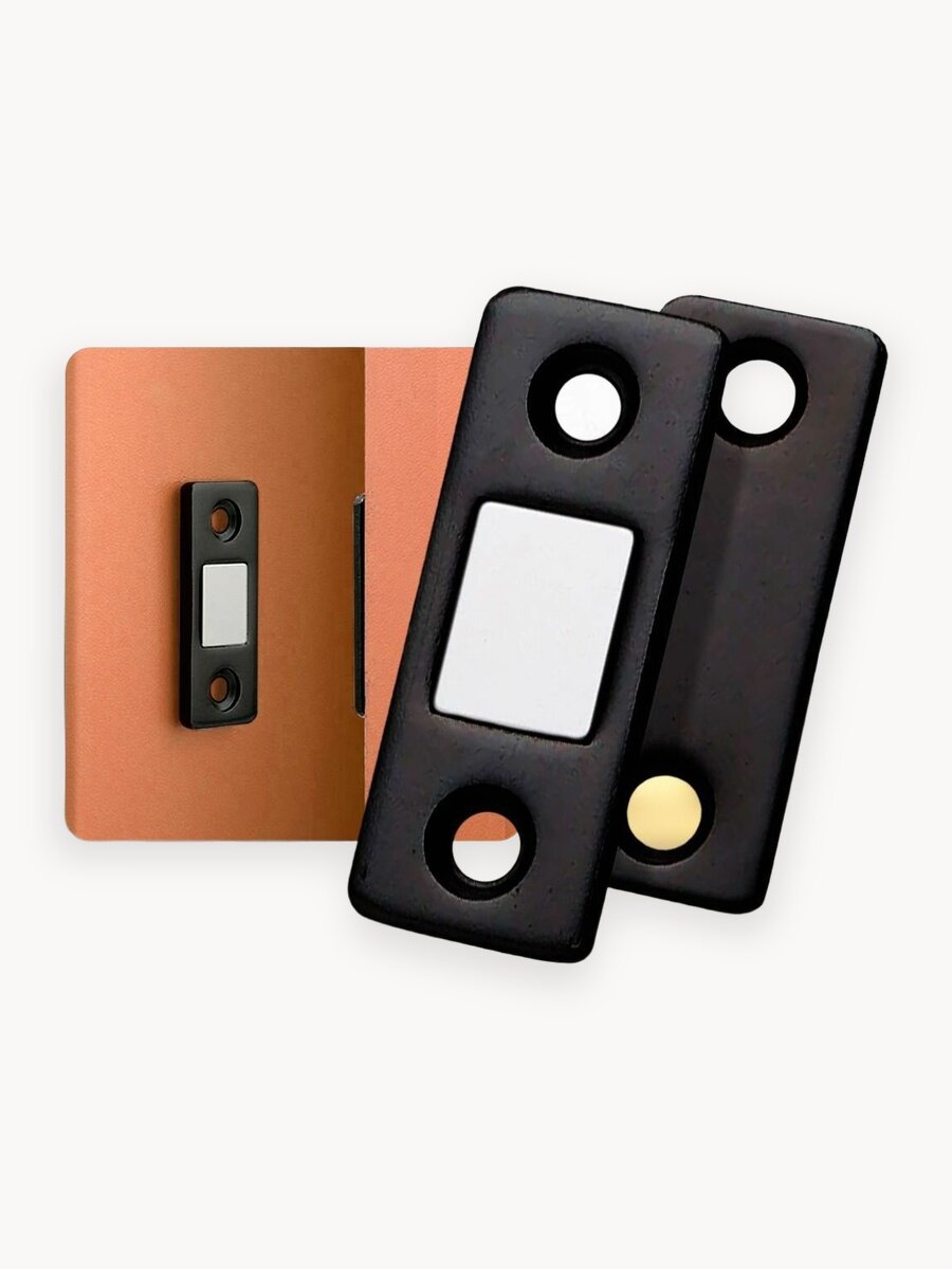 Магнитный накладной замок для мебели, шкафов, комодов, тумбочек, окон, магнит мебельный, 4 комплекта