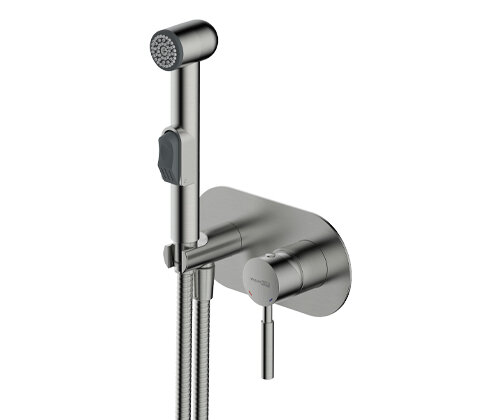 Гигиенический душ со смесителем для унитаза никель Wern 4238 WasserKRAFT