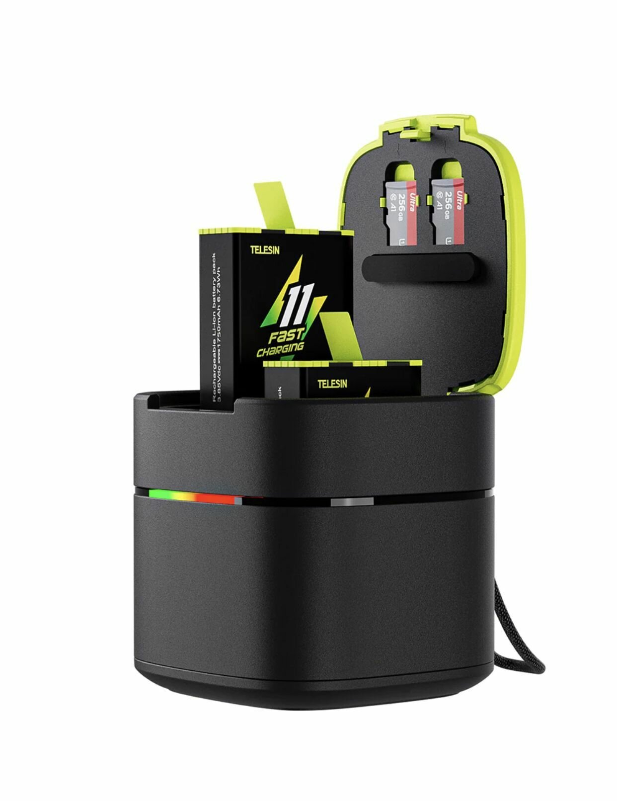 Два аккумулятора и быстрое зарядное устройство Fast Charge Telesin для GoPro HER0 11/10/9