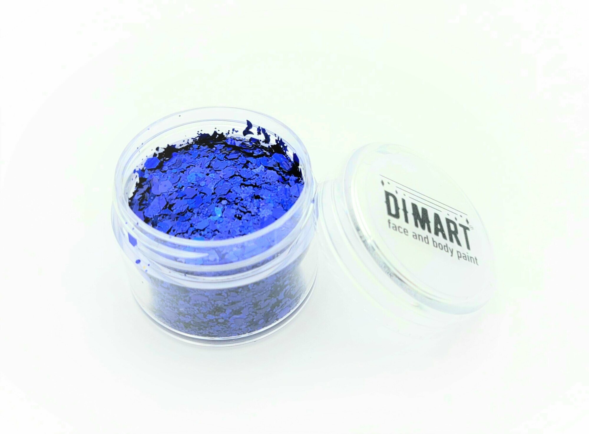 Глиттер сухой 'Dimart' синие голографический микс 30мл.
