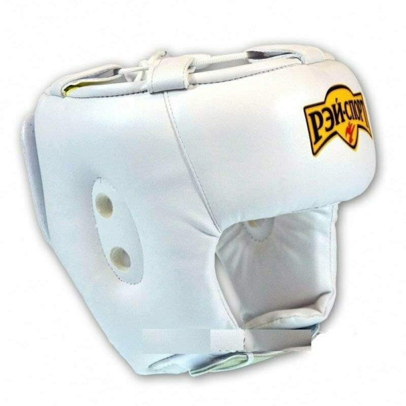 Ш2ИВ Шлем для единоборств БОЕЦ-1, иск. кожа, р. М (цвет белый)