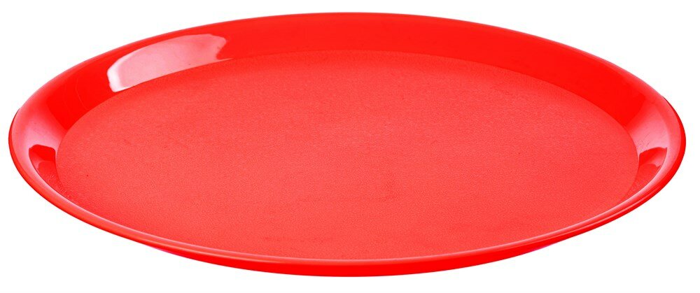 Поднос IDILAND 221109406/01 "Verona" круглый 32cм (красный)