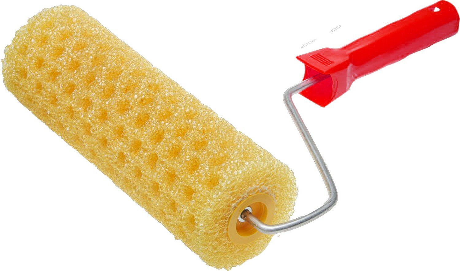 Малярный валик с ручкой ЗУБР Структурный горошек поролон 0369-24