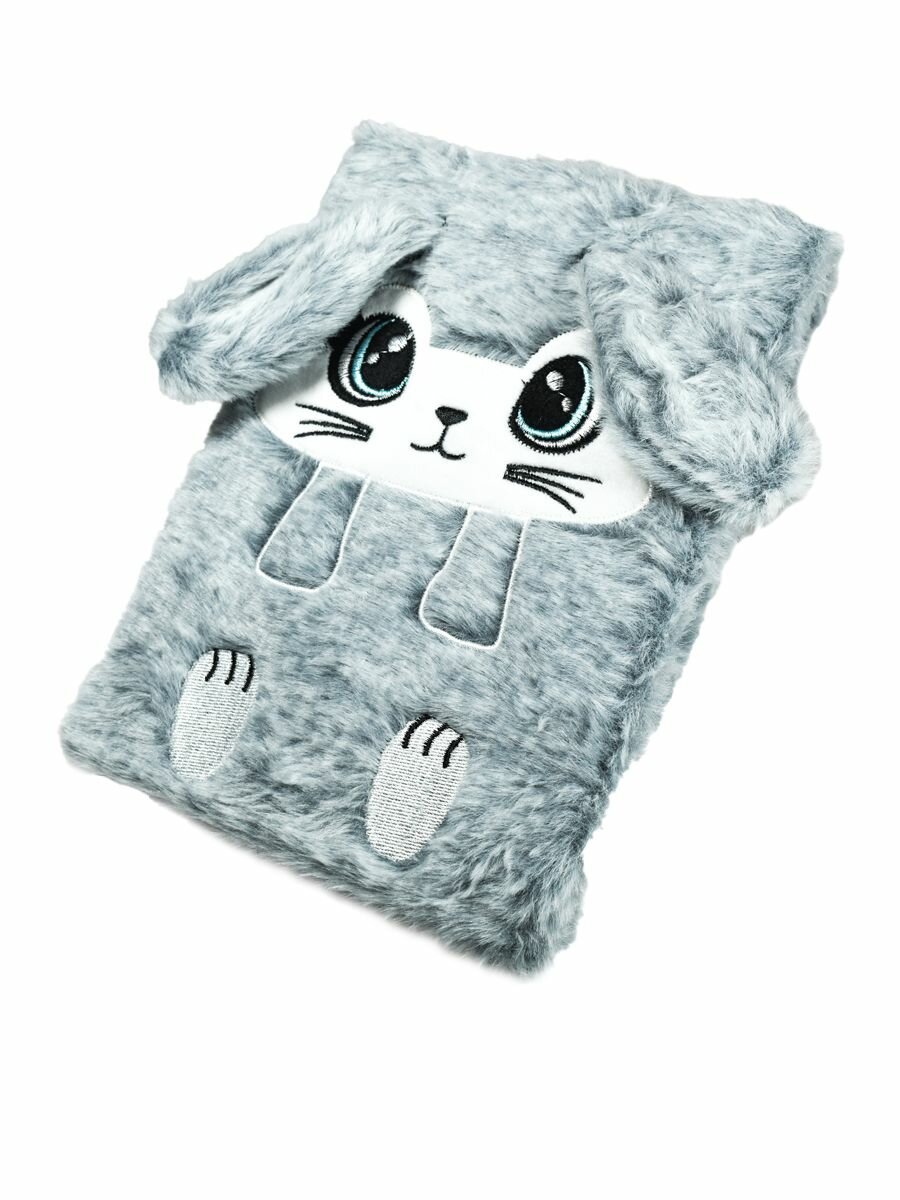 Блокнот формата А5, 80 листов, меховой