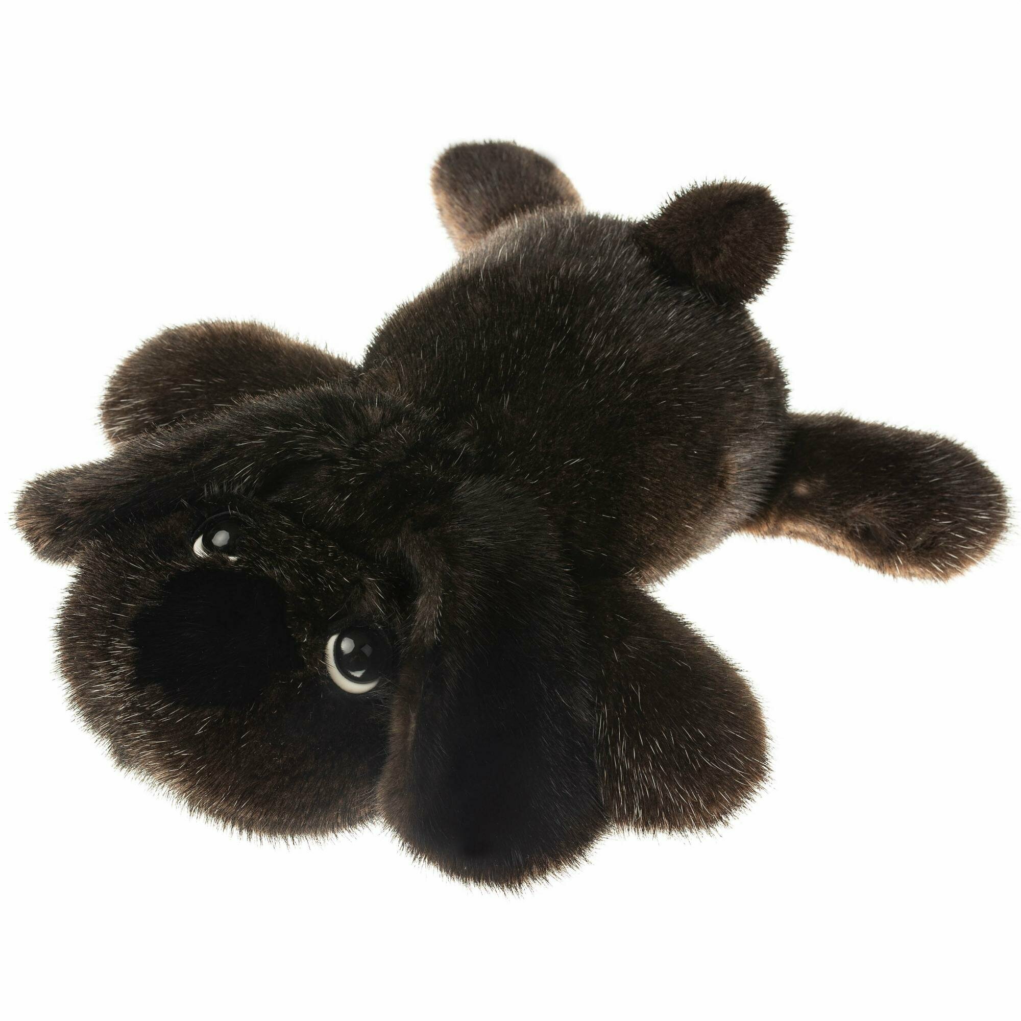 Мягкая игрушка Cобака из меха норки Вилли с сединой