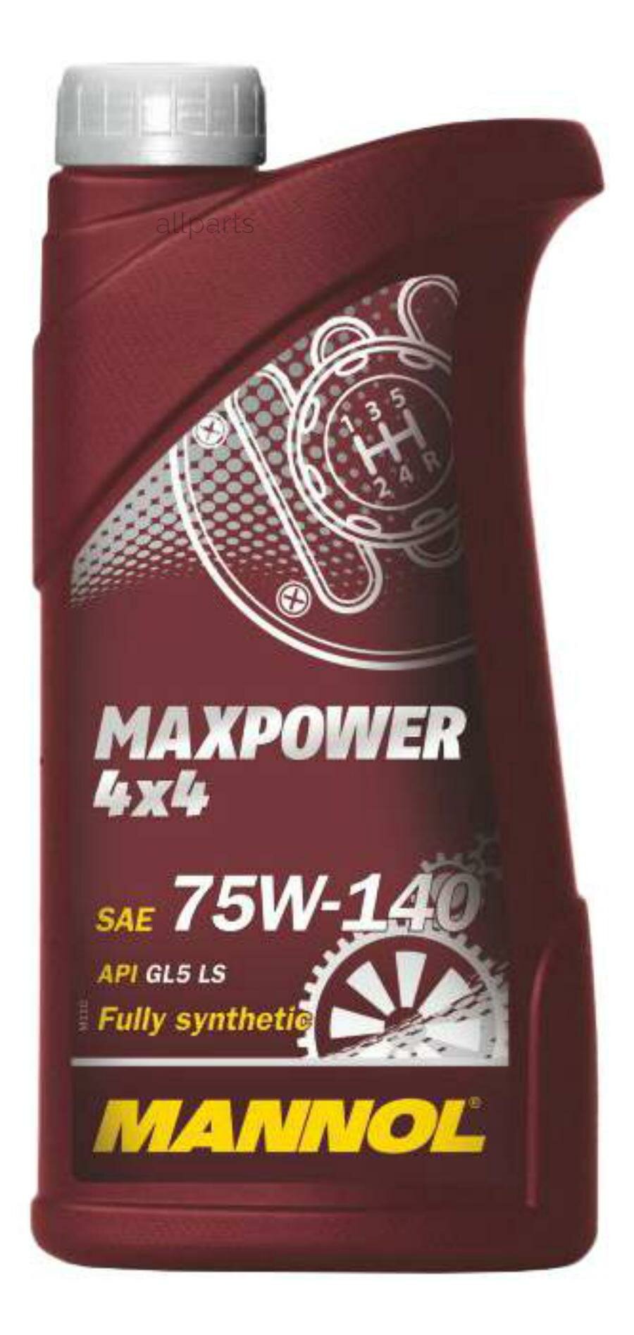 MANNOL 1236 Масло трансмиссионное 75W140 MANNOL 8102 1л синтетика Maxpower 4x4 GL5 LS
