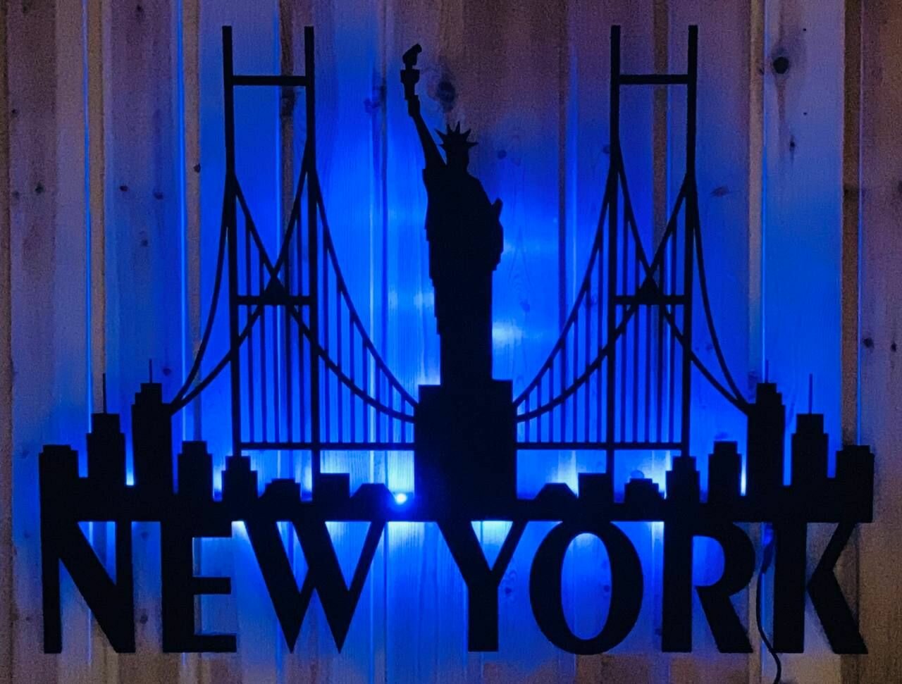 Световое панно Нью-йорк.