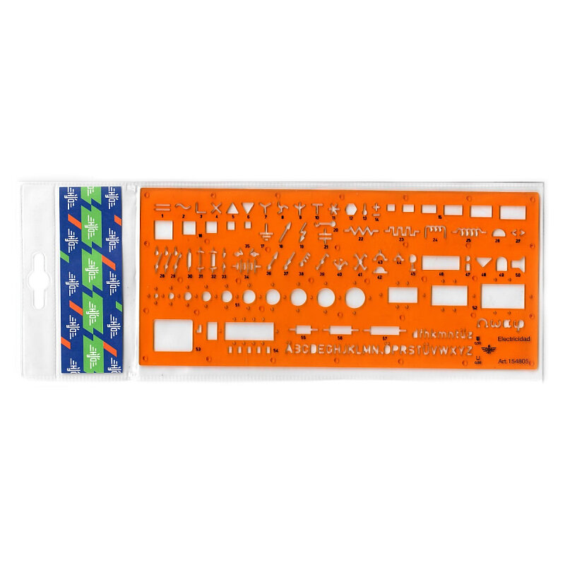 Шаблон Электричество Domingo Ferrer (Испания), 2-38 мм Пластик