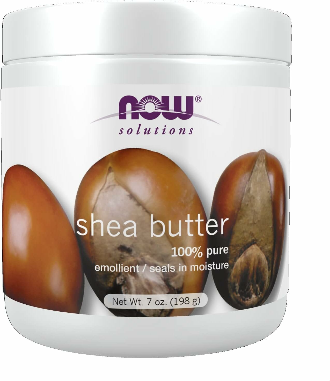 Масло Now Foods Solutions Shea Butter, для всех типов кожи, 198г